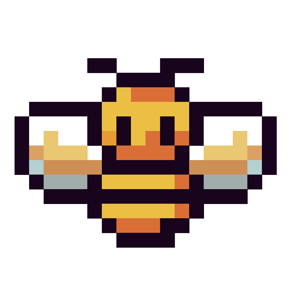 Cute Bee Pixel - 20x20 Pixel Art by anonymous_1596th - simplepixelart.com