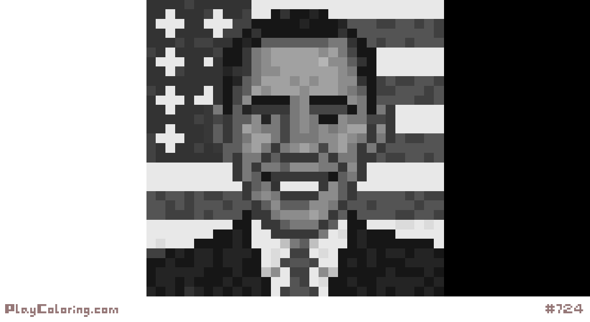 Barack Obama - 31x31 Pixel Art by lam - simplepixelart.com