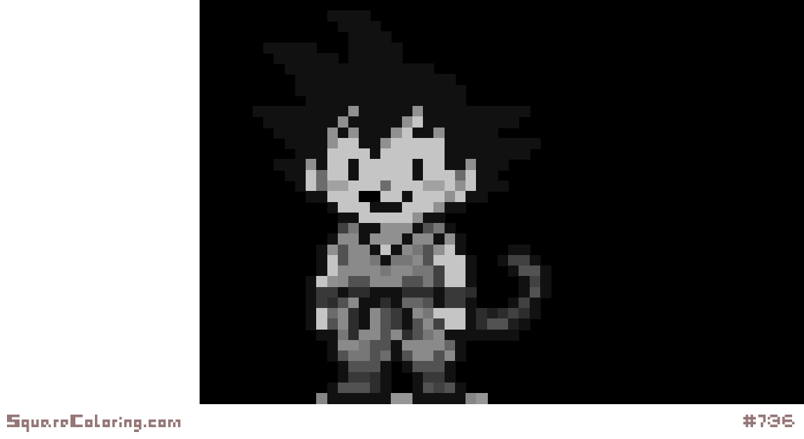 Goku Pixel Art - Pixel Art - SimplePixelArt.com