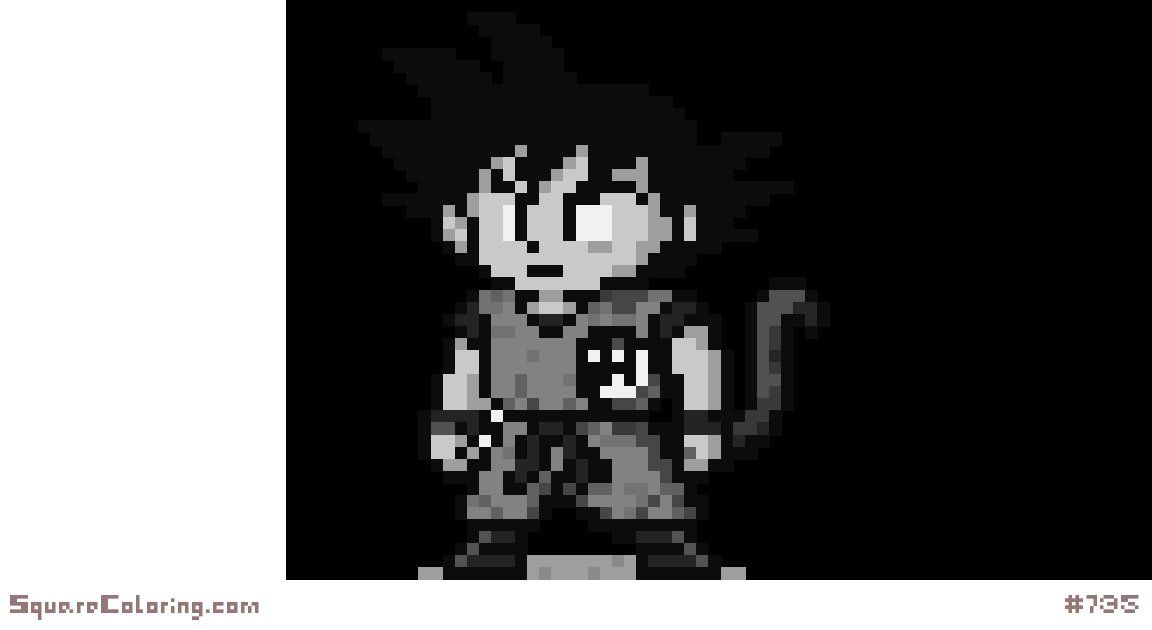 Goku - 48x48 Pixel Art by lam - simplepixelart.com