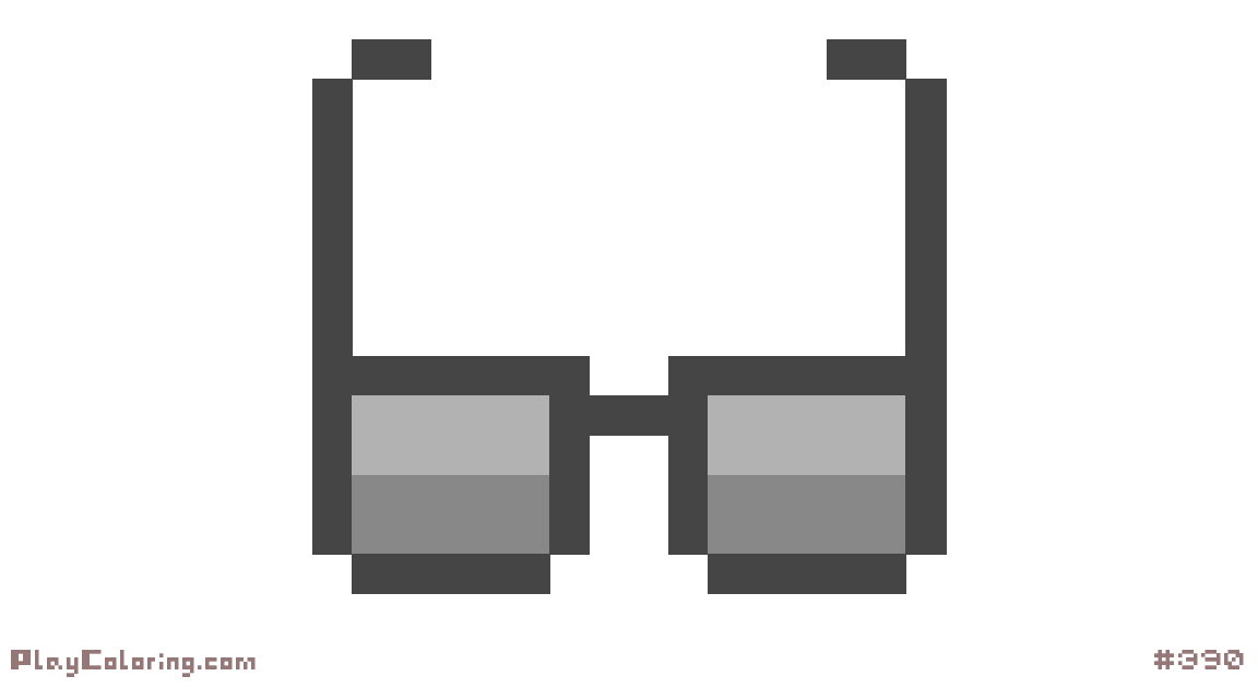 Glasses Pixel Art - Pixel Art - simplepixelart.com