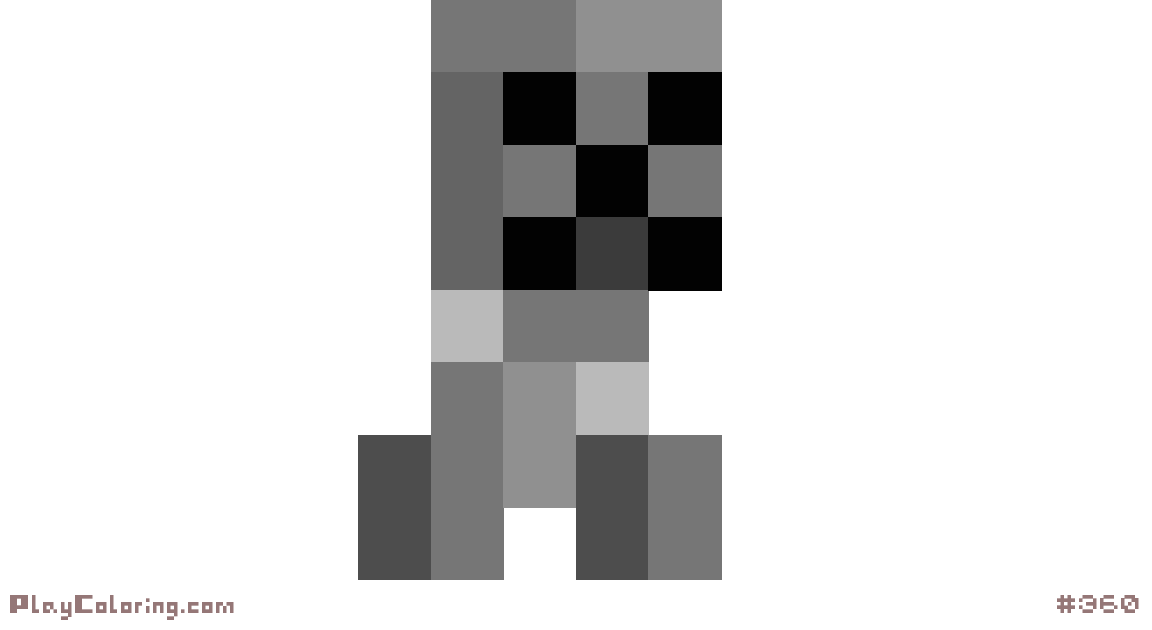 Minecraft: Creeper - 8x8 Pixel Art by comficker - simplepixelart.com