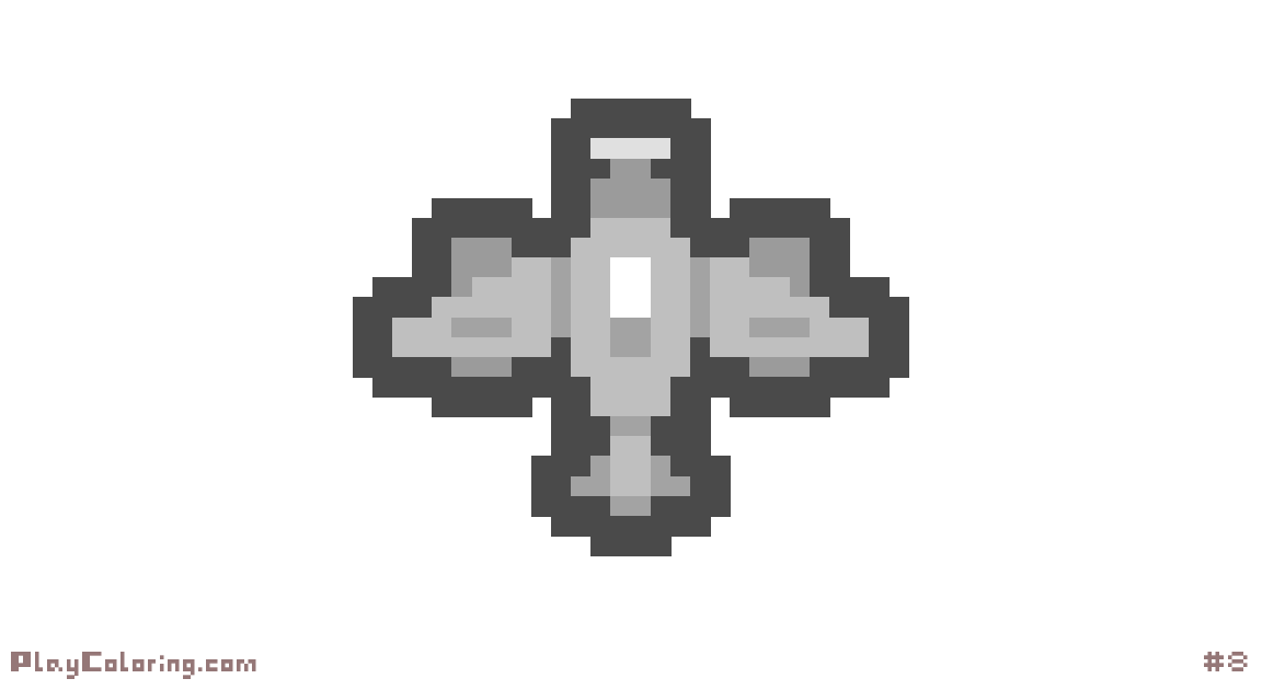 Plane Pixel Art - Pixel Art - SimplePixelArt.com